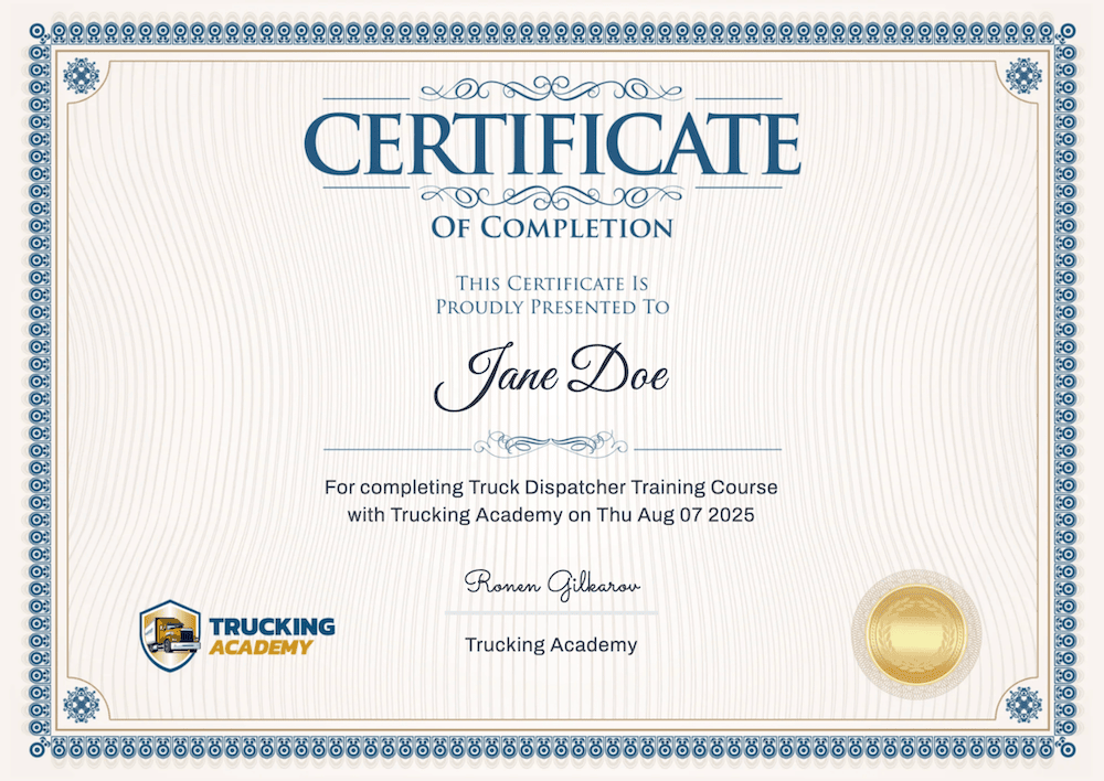 Truck Dispatcher Training Course – Trucking Academy